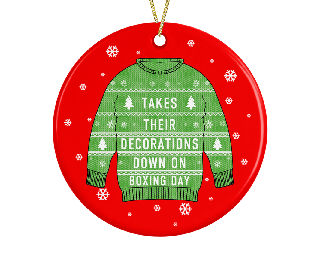 Christmas Tree Decorations - Novelty Ceramic Baubles – Cupsie's Creations