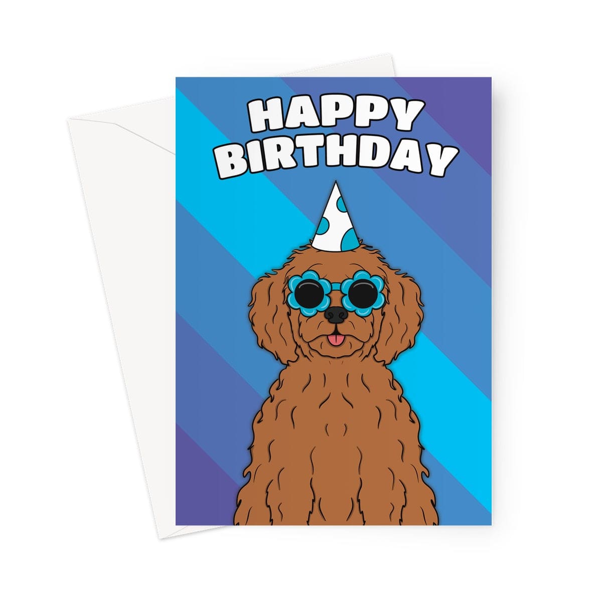 Cockapoo Dog Birthday Card – Cupsie's Creations