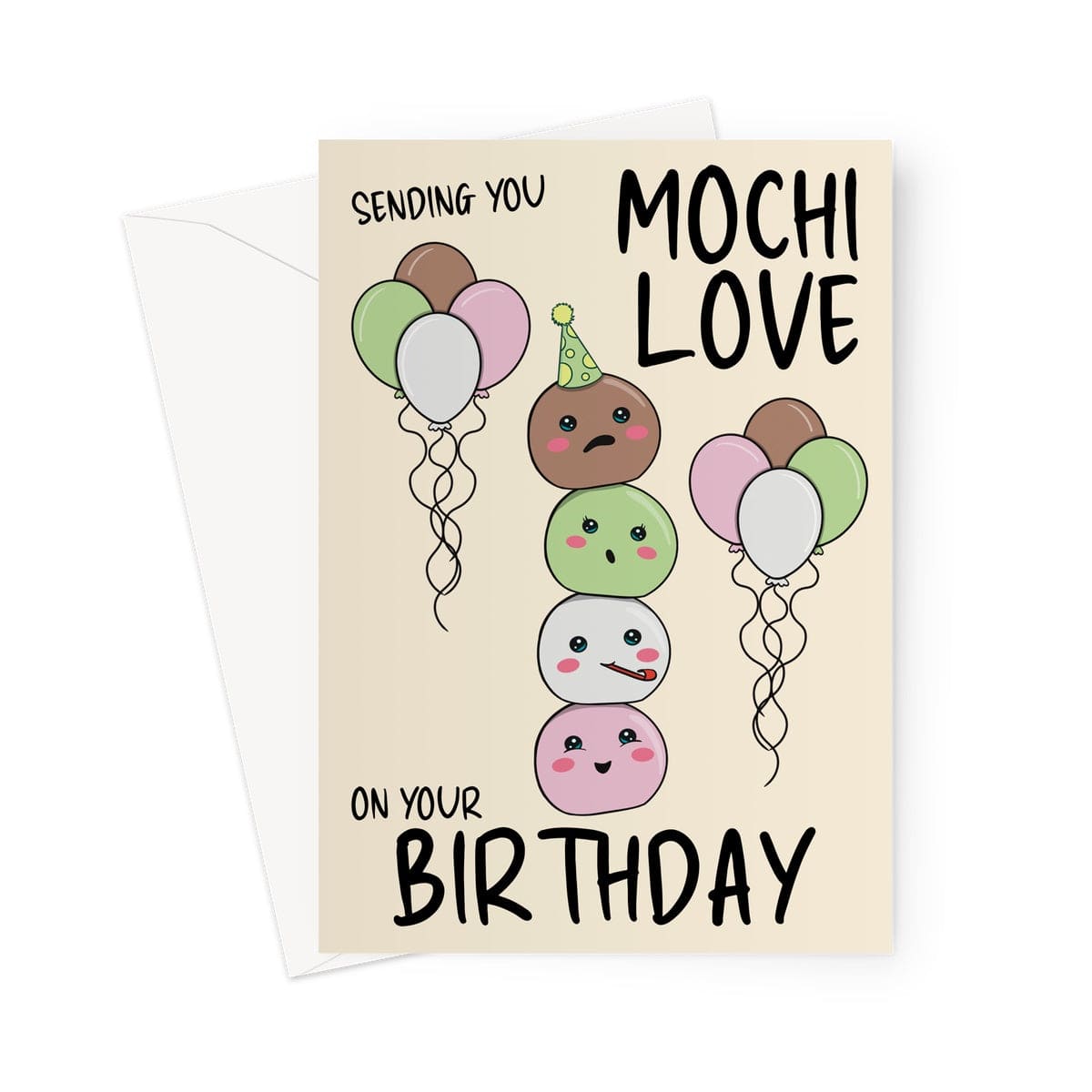 Mochi Birthday Card – Cupsie's Creations